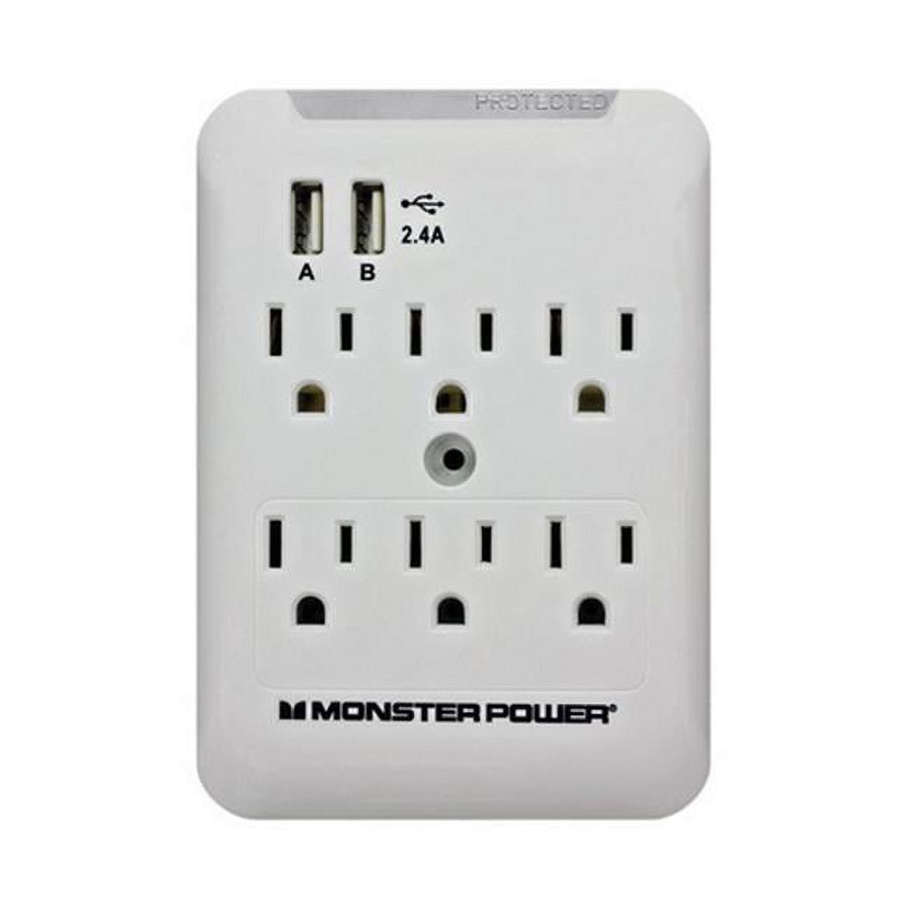 MONSTR 6OUT SURG TAP USB by MONSTER MfrPartNo 614-6OUTWTAPUSB - Walmart.com