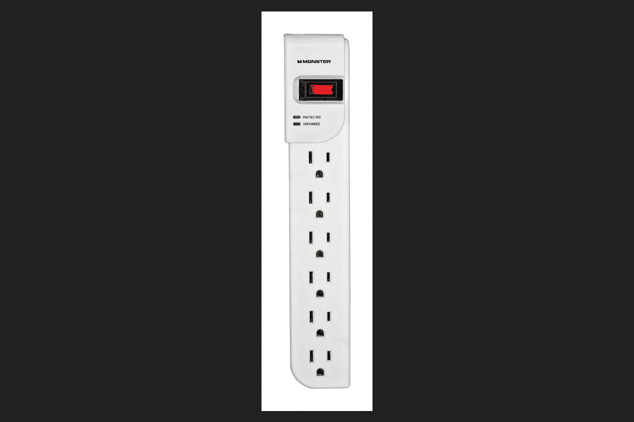 Monster Cable Surge Protector 15 Amp 120 V 540 Joule White 6 Outlets 4 ...