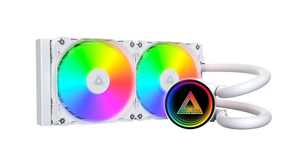 MONTECH Lightflow ARGB 240 White – Ultra-Quiet AIO Liquid CPU Cooler ...