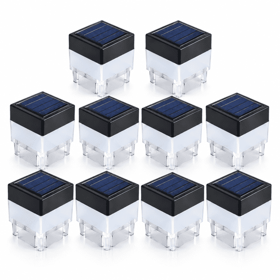 MONTERA Solar LED Fence Post Cap, 2 x 2 in, Solar Fence Lights for ...