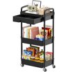 Free Shipping! Lifetime Table Cart with Heavy Duty Steel, Black Sand ...