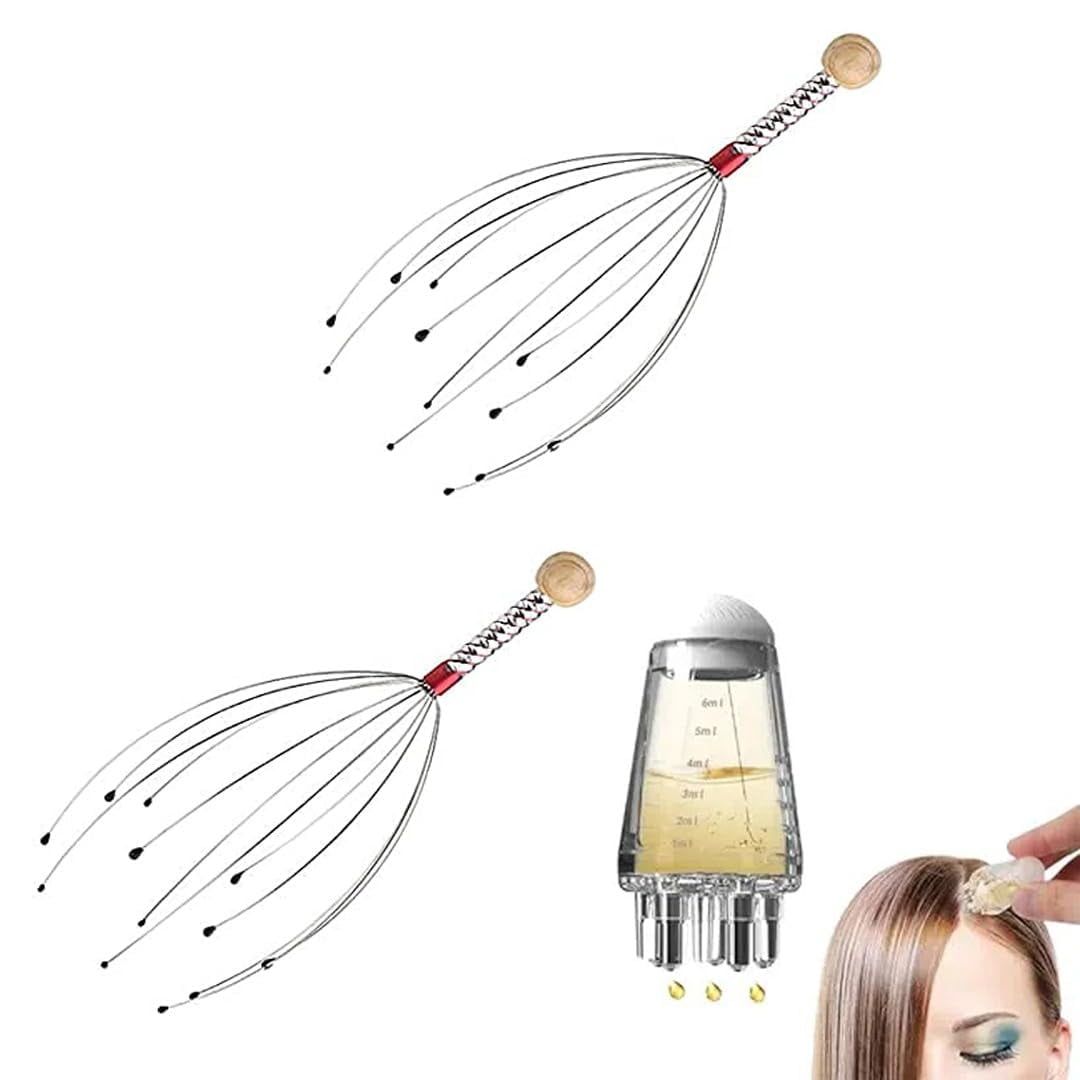 MONYRO Hair Oil applicator Scalp Applicator Comb Ball Root Comb ...