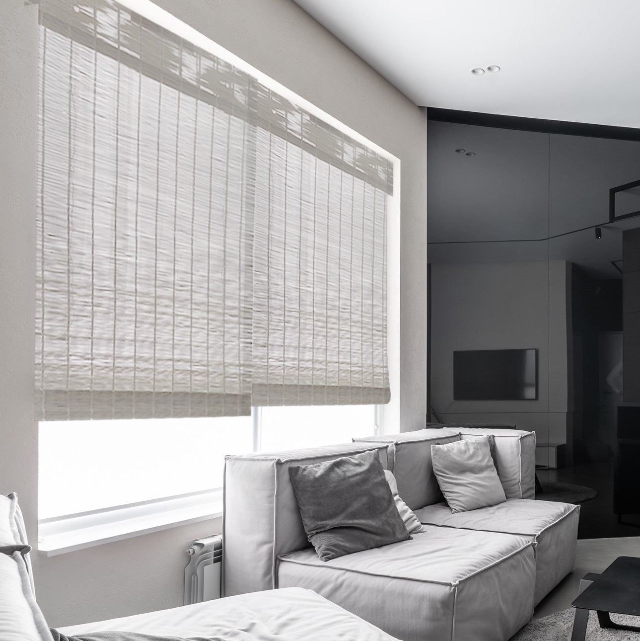 MOOD Custom Bamboo Shades | MODERN | Cordless Designer Natural Woven ...