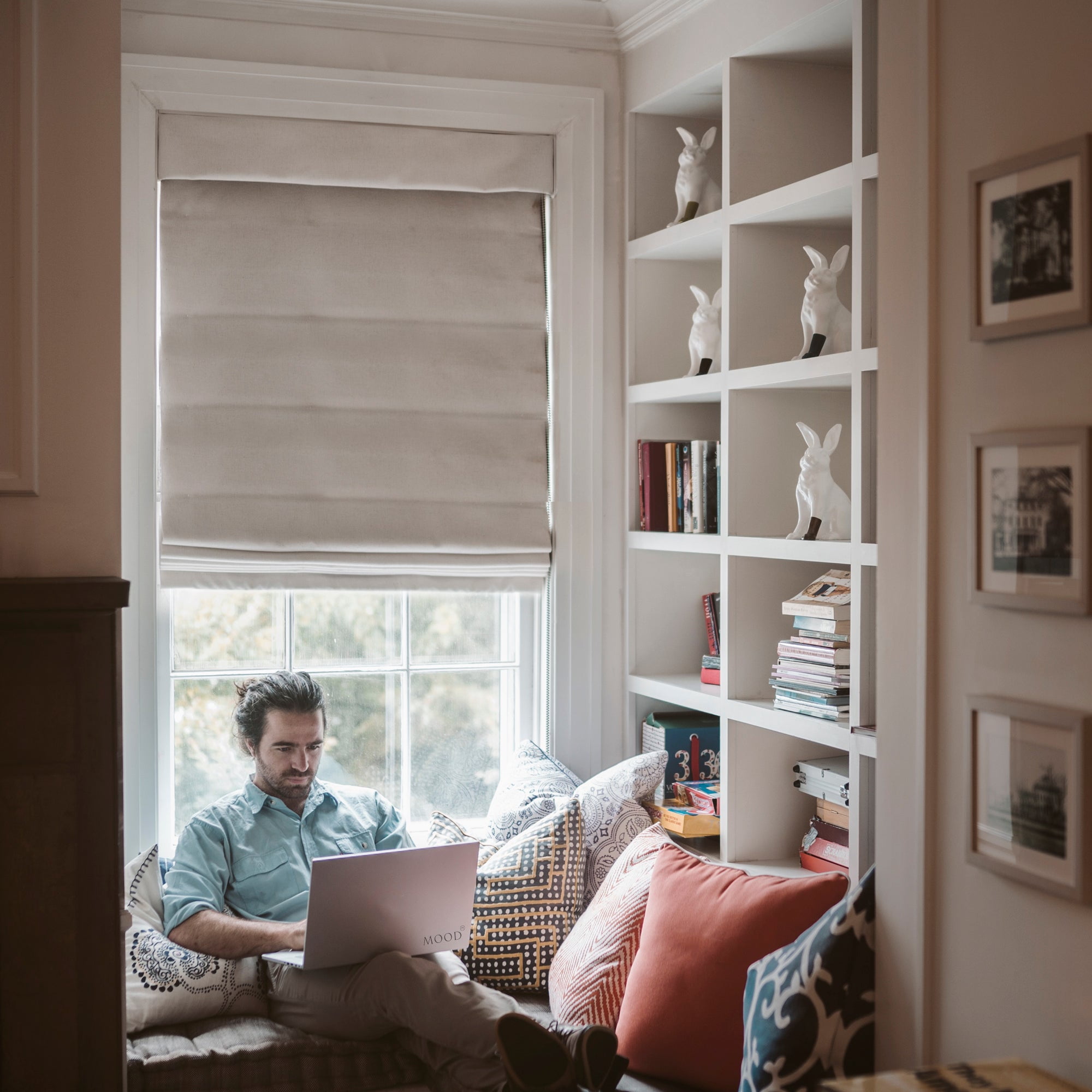 MOOD Custom Fabric Roman Shades for Windows | Cordless + Designer ...