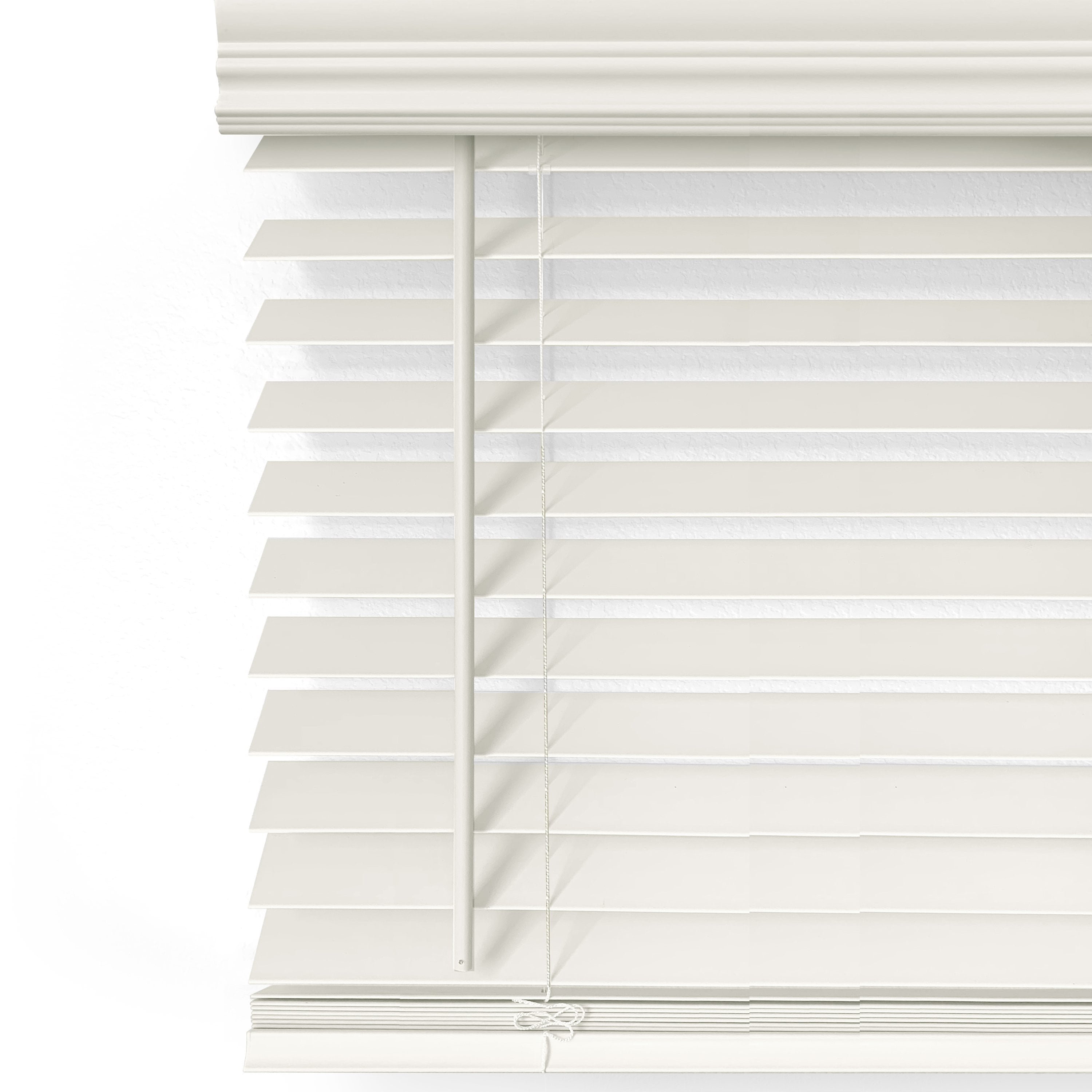 MOOD Faux Wood Blinds | 38 inch blinds for windows | 2" Cordless ...