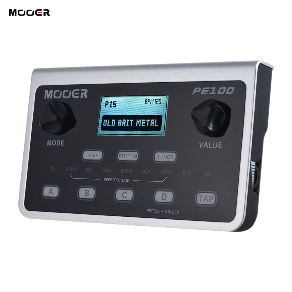 MOOER PE100 Portable Multi-effects Processor Guitar Effect Pedal 39 ...