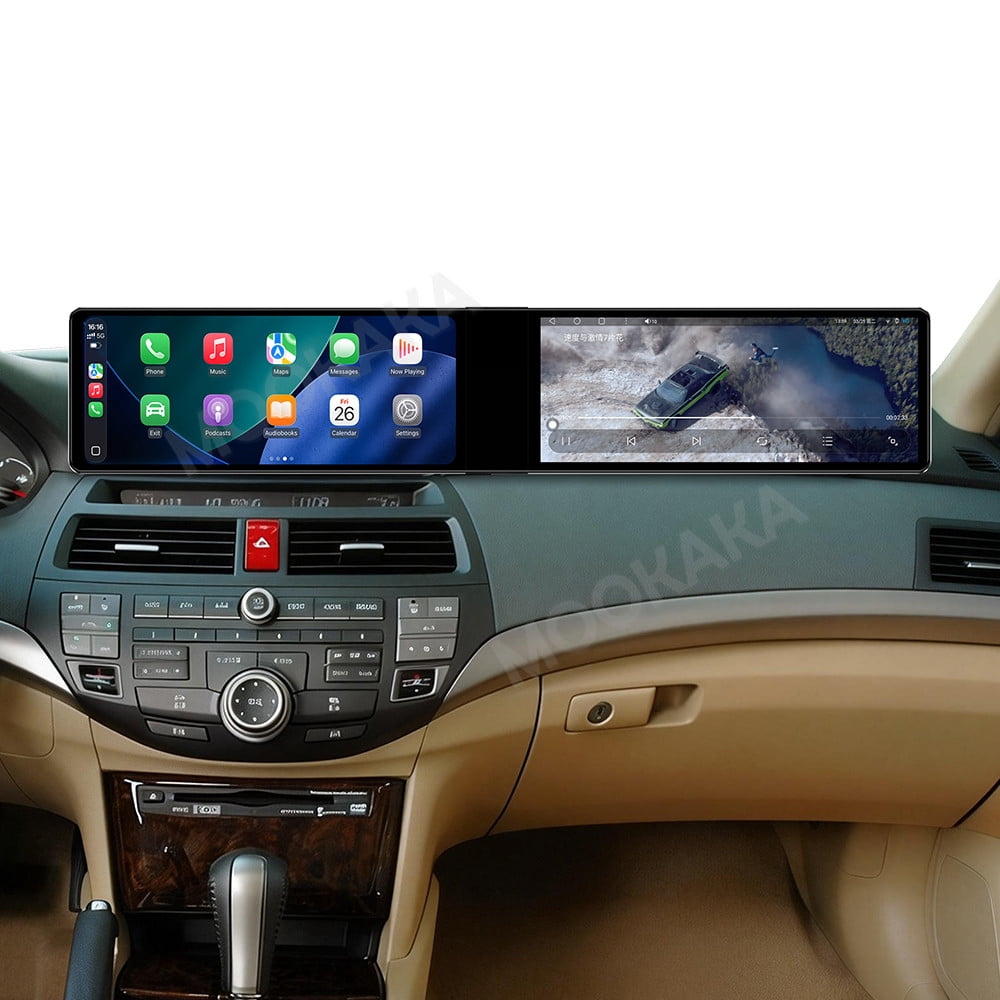 MOOKAKA 12.3"+12.3" Smart Display Radio Audio Media Player for Honda ...