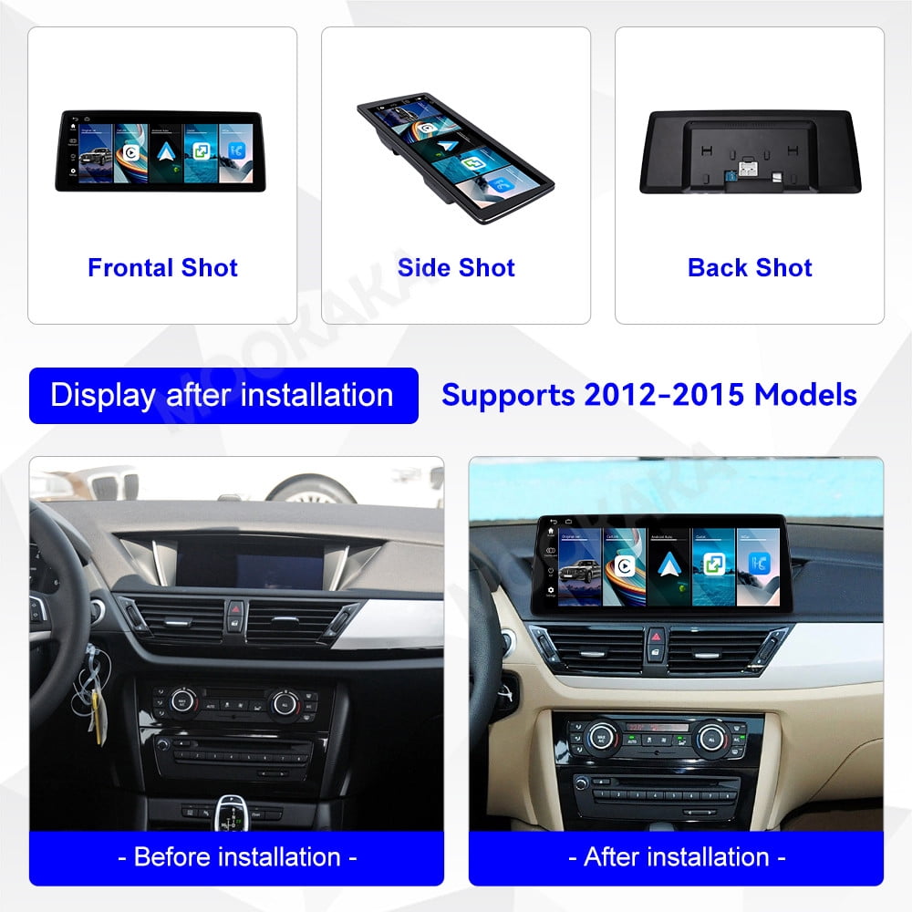 MOOKAKA 12.9 inch Linux Carplay Screen/Radio/Multimedia Player for BMW ...