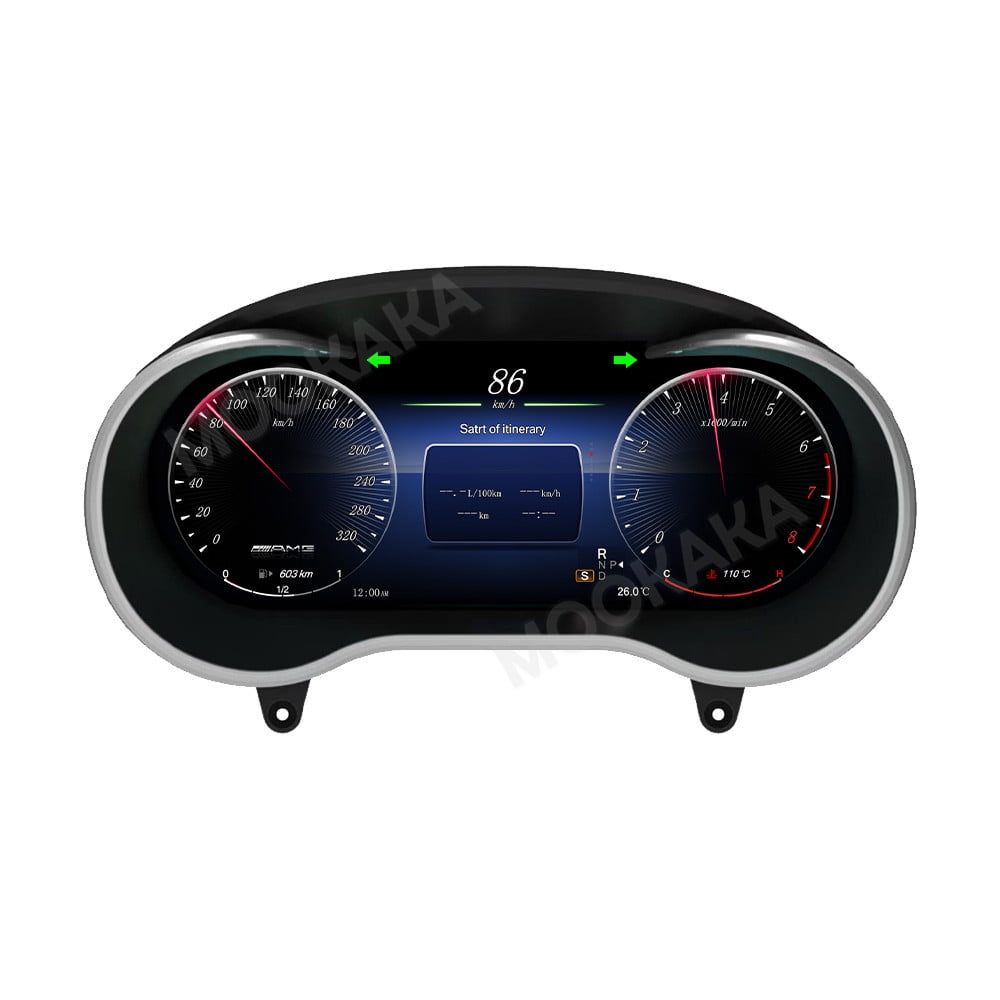 MOOKAKA Digital Dashboard Instrument Cluster for Mercedes-Benz W205 ...