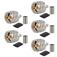 25 pack BNC Compression Connector Adapter for RG59 Coax Cable CCTV ...