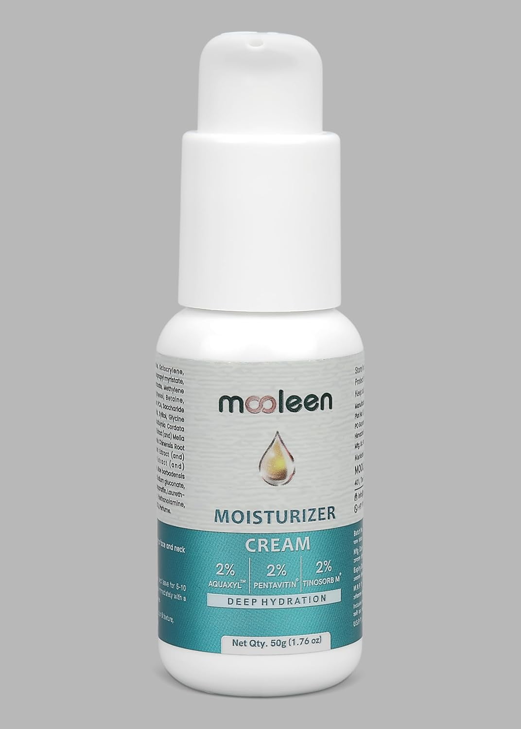 MOOLEEN Moisturizer Cream Acne Prone Skin Reduces Sebum Secretion For ...