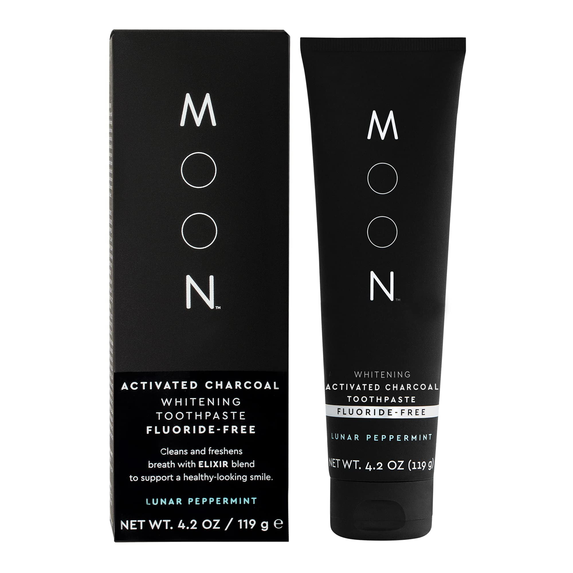 MOON Charcoal Toothpaste, Whitening STF9 Stain Removal for Everyday SLS ...