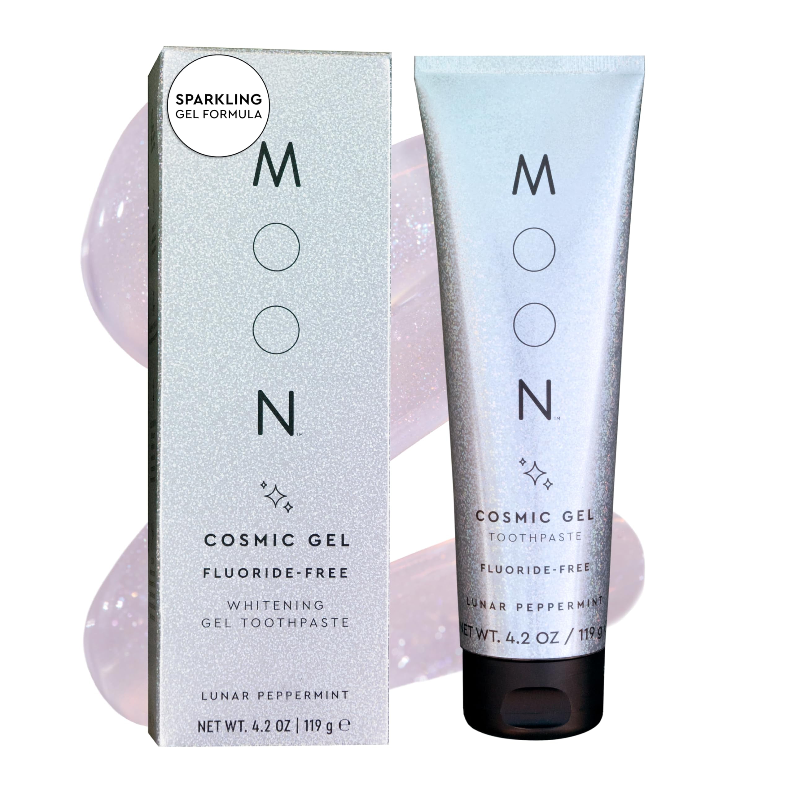 MOON Cosmic Gel Teeth MMF7 Whitening Toothpaste for Adults & Sparkly ...