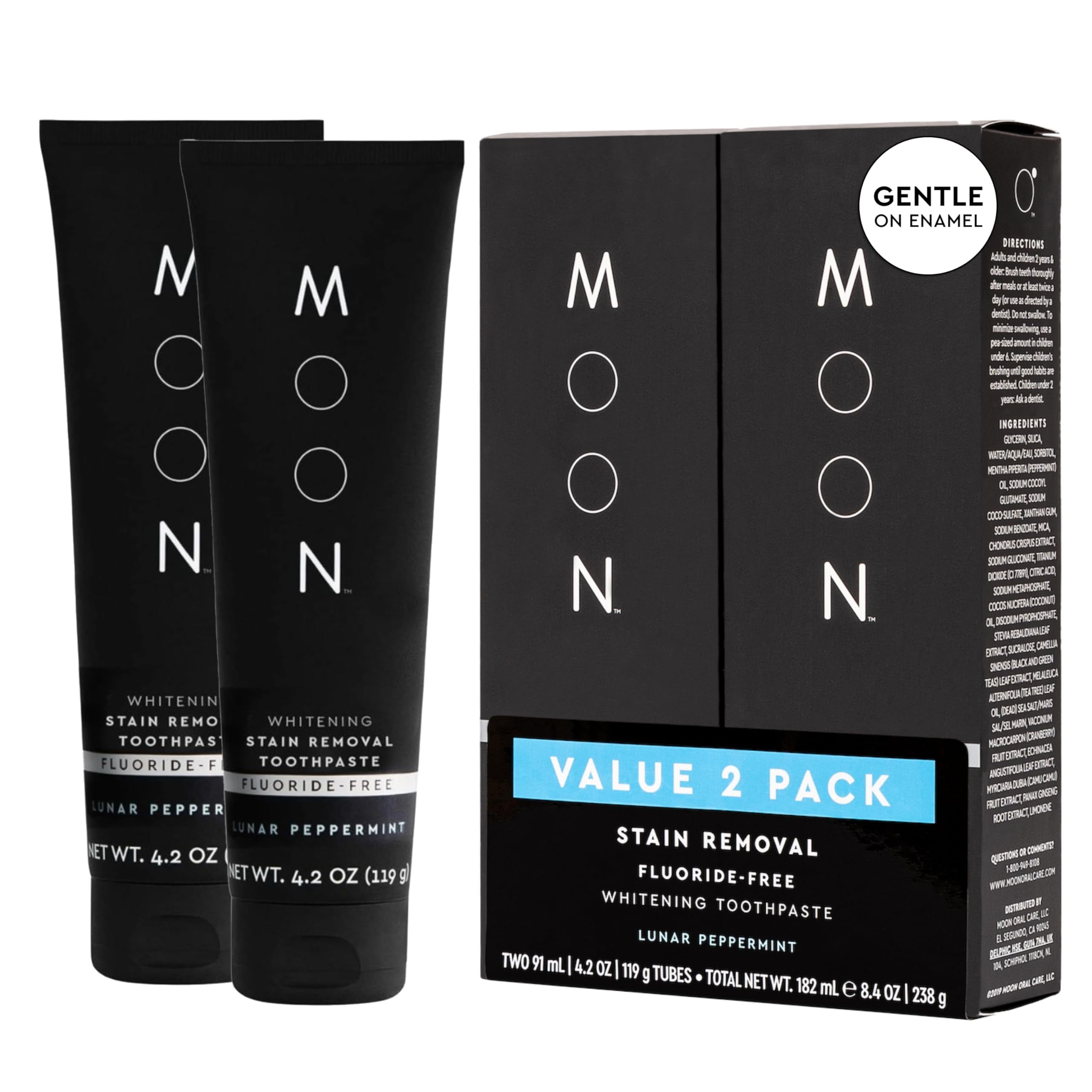 MOON Fluoride Free Toothpaste DHF10 - Stain Removal Teeth Toothpaste ...