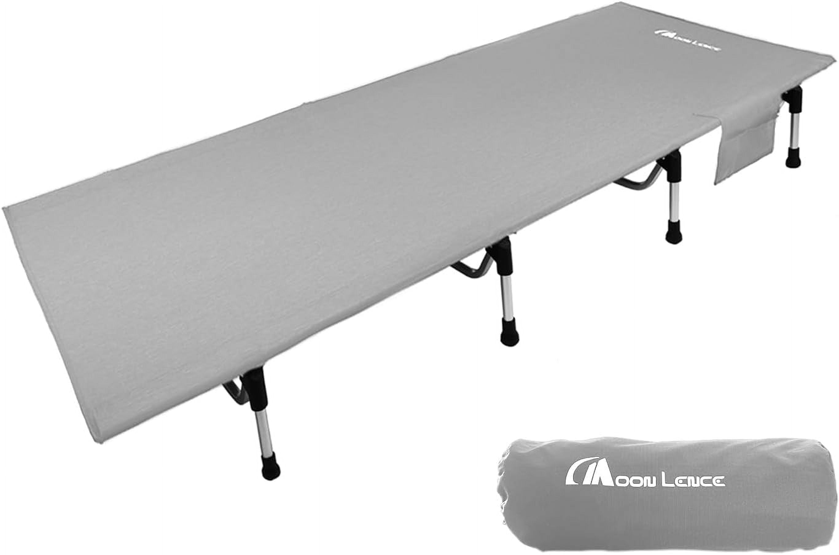 MOON LENCE Lightweight Folding Camping Cot, Portable Camping Bed with ...
