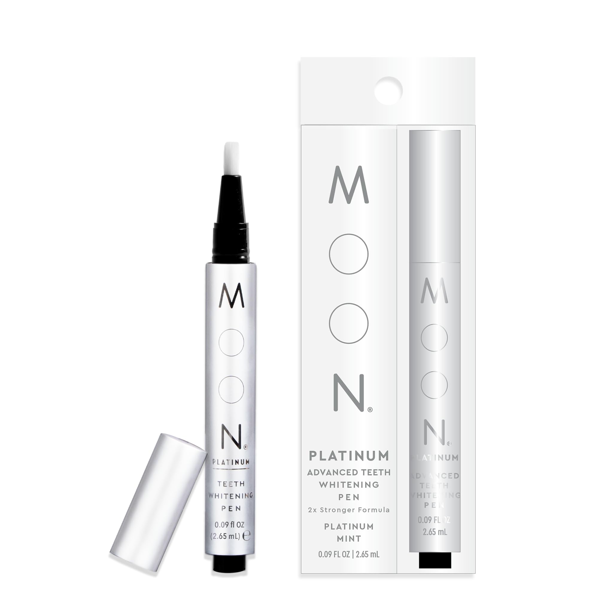 MOON Platinum Teeth Whitening OIF8 Pen, Whitens Teeth Fast, Gentle on ...