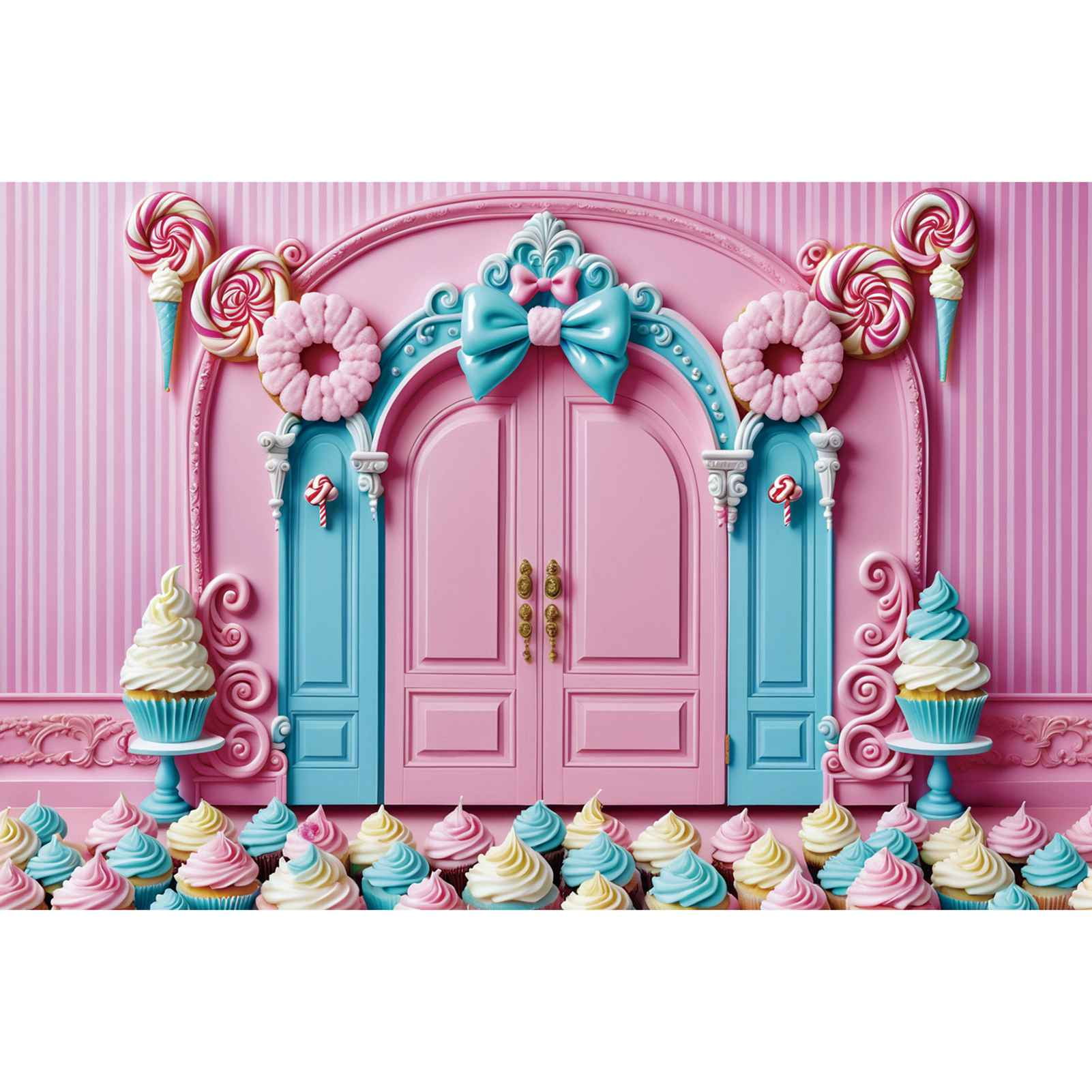 MOON.QG Backdrop Candy Bar Baby Shower Birthday Background Fairy Tale ...