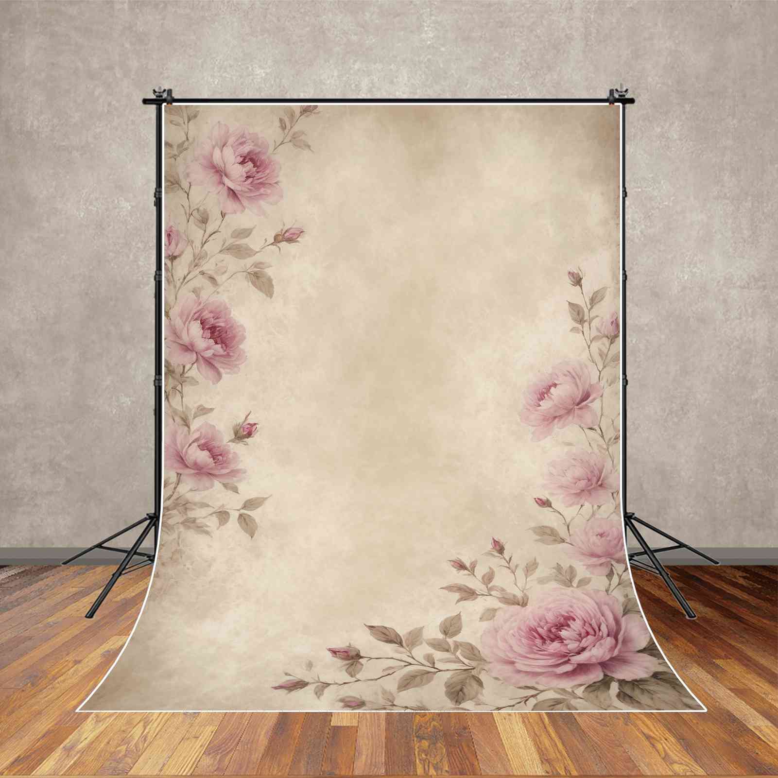 MOON.QG Vintage Light Brown Floral Anniversary Backgrounds Boys Still ...