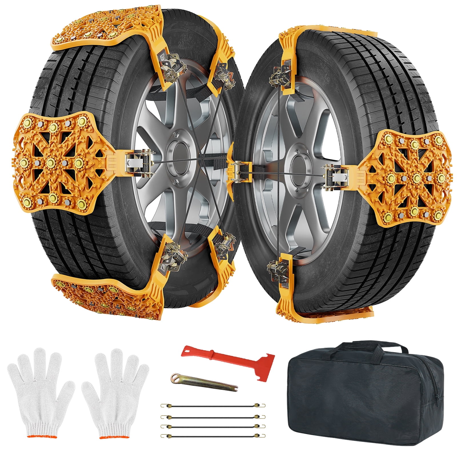 MOONCOOL 10 Packs TPU Tire Snow Chains, Antiskid Tire Chains for Cars ...