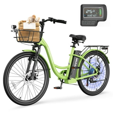 "Heybike Cityscape 2.0 Electric Bike 500W, 26"" E-Bike, 36V 13Ah Battery, 7-Speed, 50 Miles ...