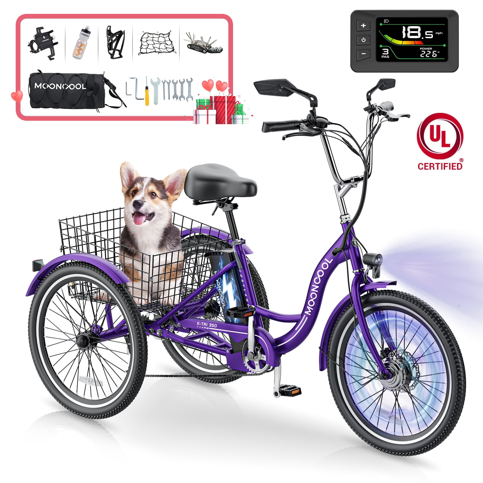 Mooncool 7 Speed Adult Tricycle - 26 inch 3 Wheel Sri Lanka | Ubuy