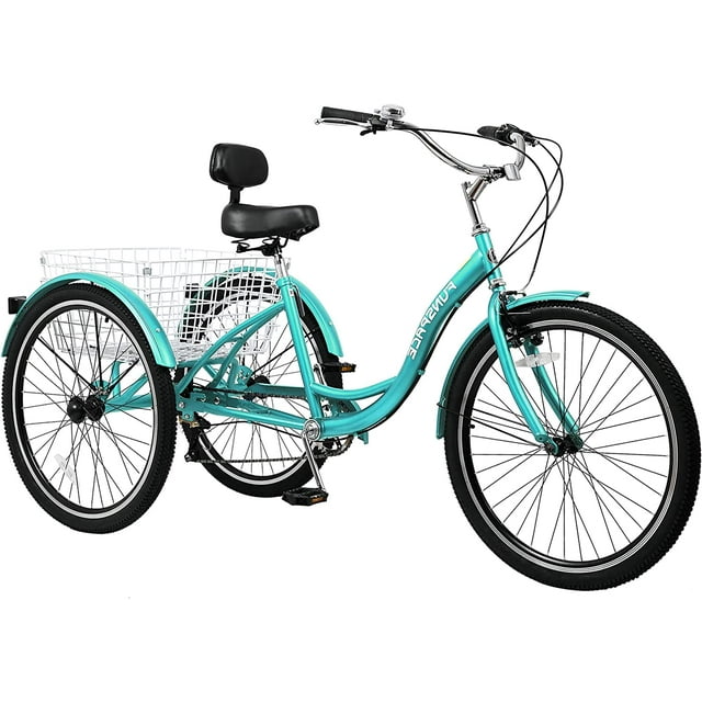 MOONCOOL 7-Speed Adult Tricycle, 24/26 Inch Wheel Options, Three ...
