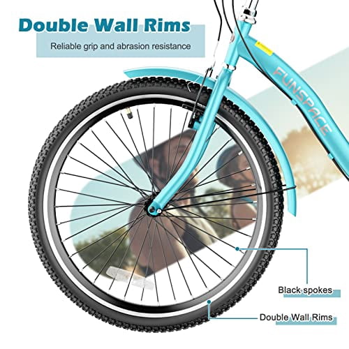 MOONCOOL Adult Tricycles 3 Wheel 7 Speed Trikes, 20/24/26 inch Adult ...