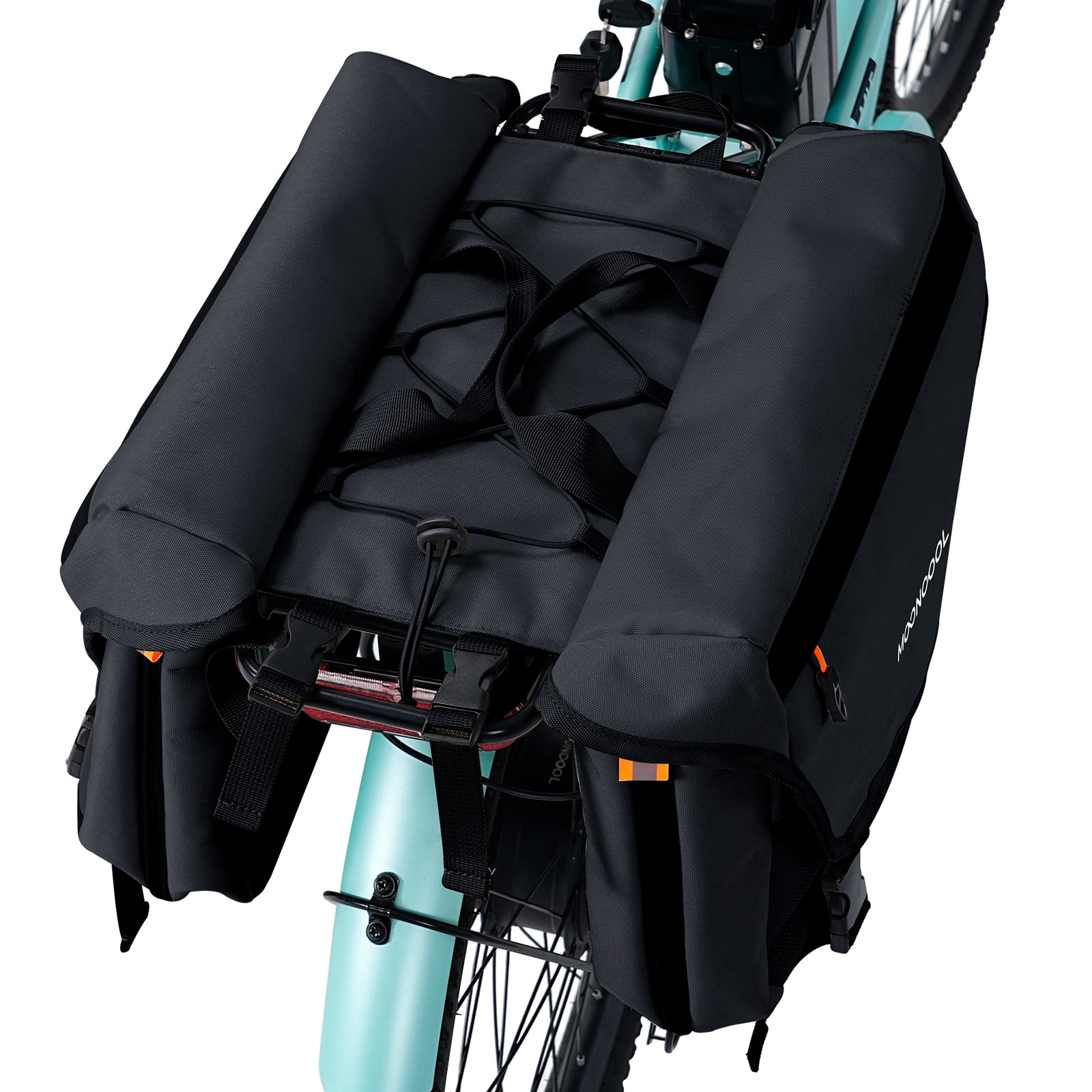 MOONCOOL Panniers Bike Bags, Waterproof Bike Rear Rack Storage Bag, 40L ...