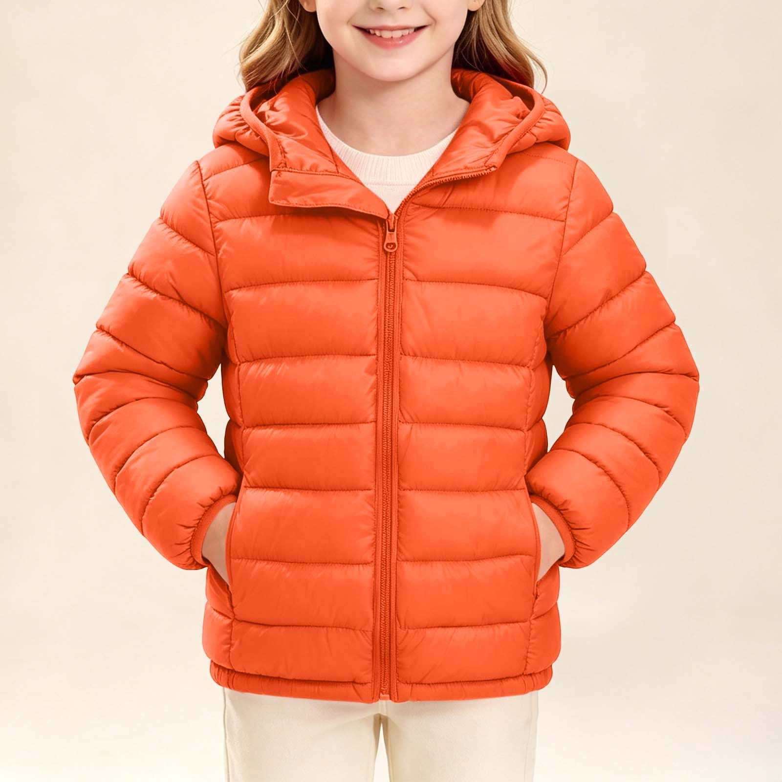 MOONDU Kids Lightweight Puffer Jacket Packable Hooded Water-Resistant ...