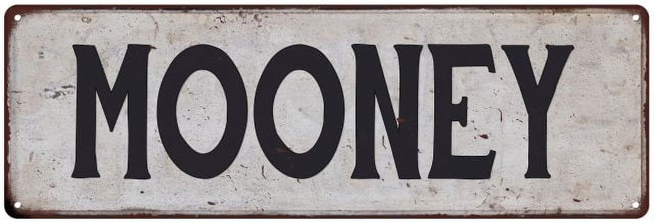 MOONEY Vintage Look Rustic Chic Metal Sign 8x24 108240036611 - Walmart.com