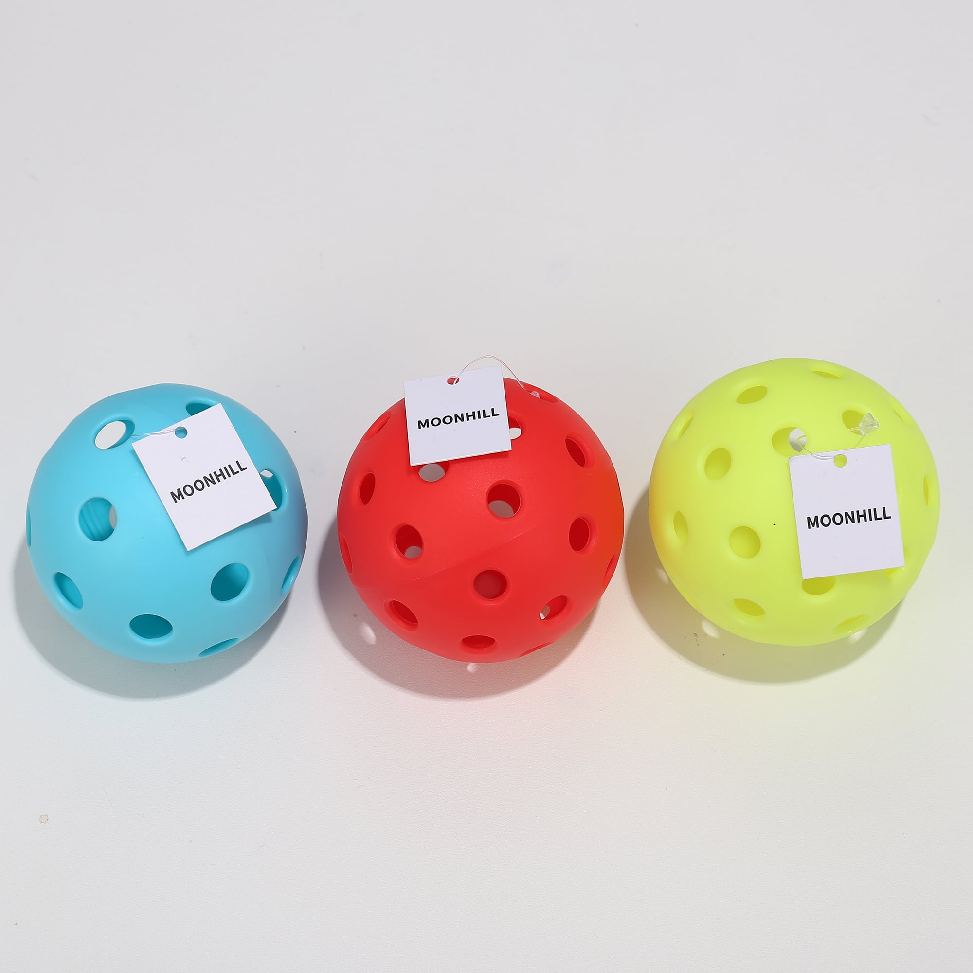 MOONHILL Pickleball Paddles Set of 3, 99.99% Carbon Fiber, Graphite Honeycomb Core Graphite Face ...