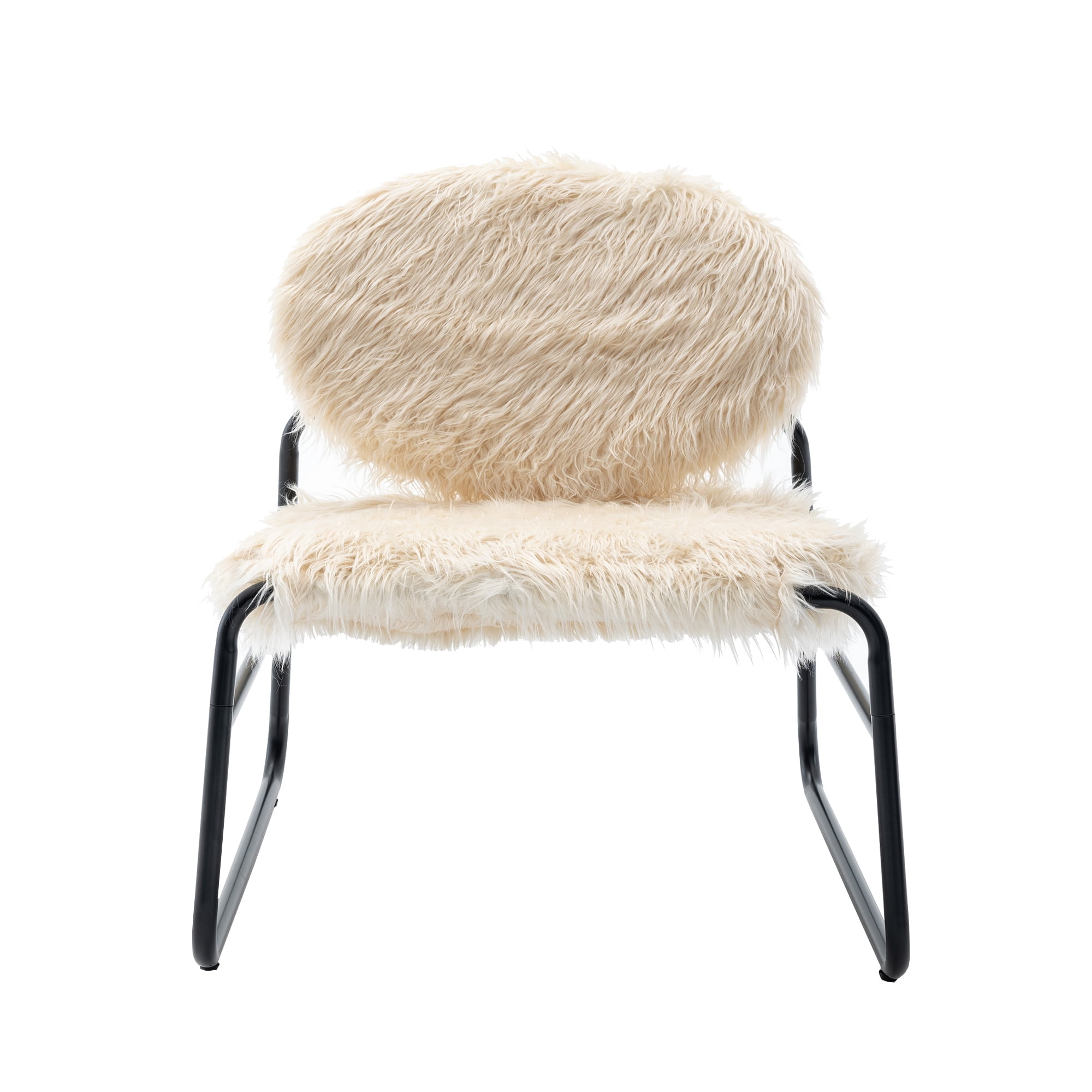 MOONMISS Plush Upholstered Modern Industrial Slant Premium High Density ...