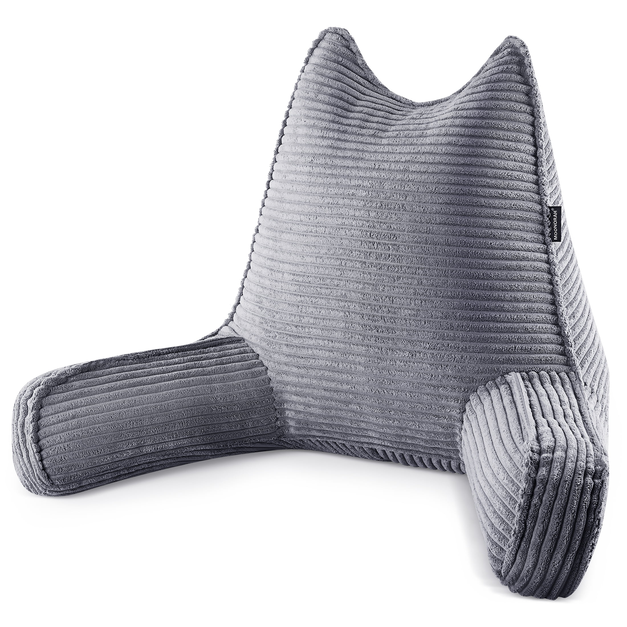 MOONORAH Backrest Reading Pillow with Arms Back Support for Sitting Up ...