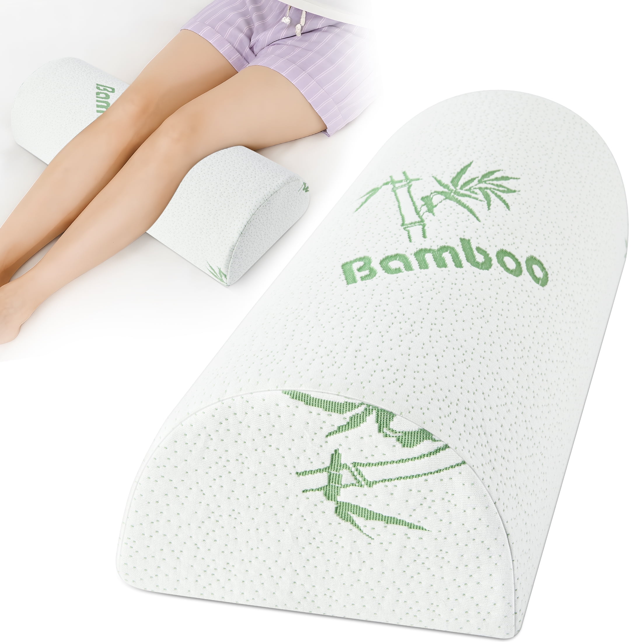 MOONORAH Knee Pillow for Back Sleeping,Comfortable Pure Memory Foam ...