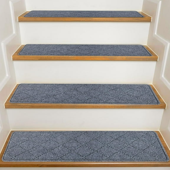 Carpet Stair Treads, Non Slip Indoor Step Rug, Self Adhesive Stair Mat ...