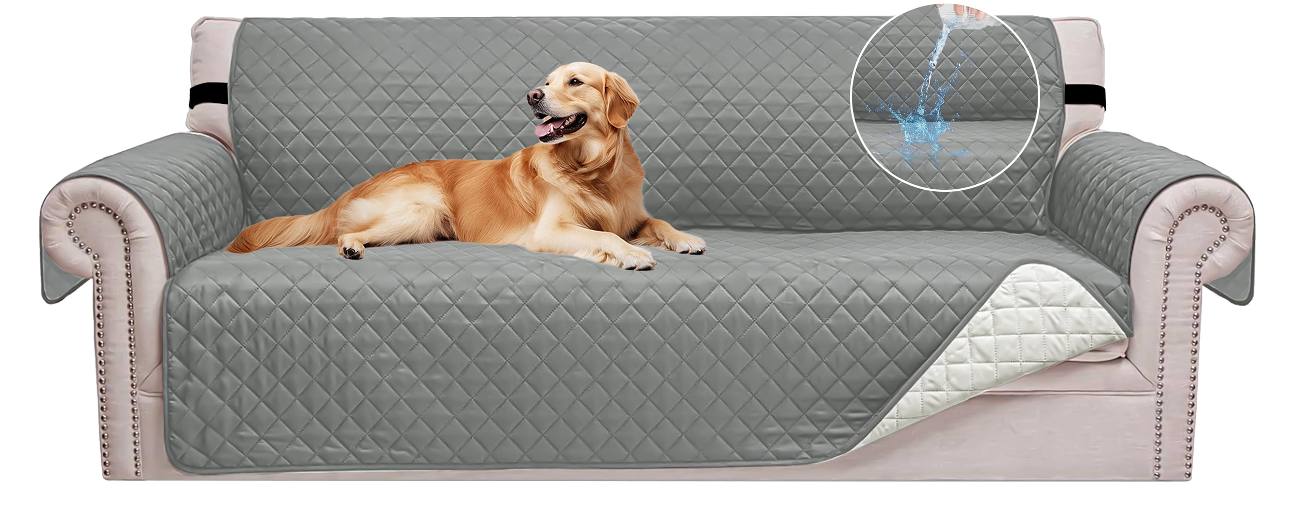 MOONORAH Reversible Couch Cover, 100% Water Resistant Slipcover ...