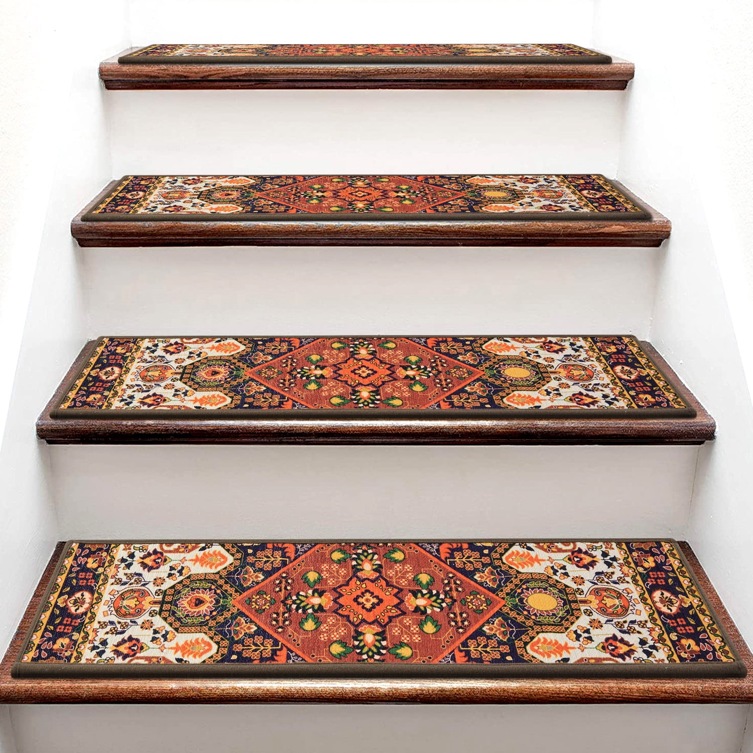 MOONORAH Stair Treads for Wooden Steps Indoor, Non Slip Reusable ...