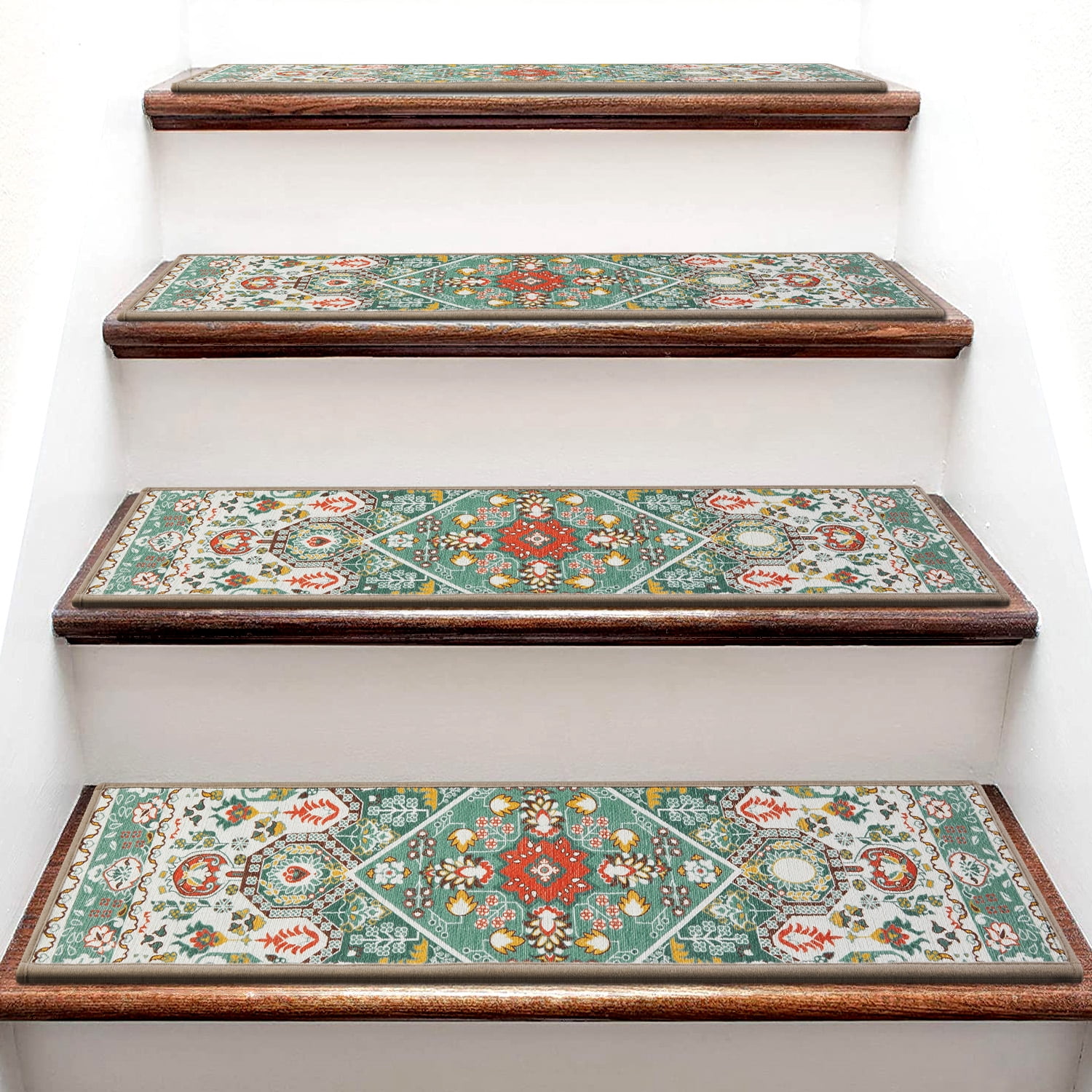 MOONORAH Stair Treads for Wooden Steps Indoor, Non Slip Reusable ...