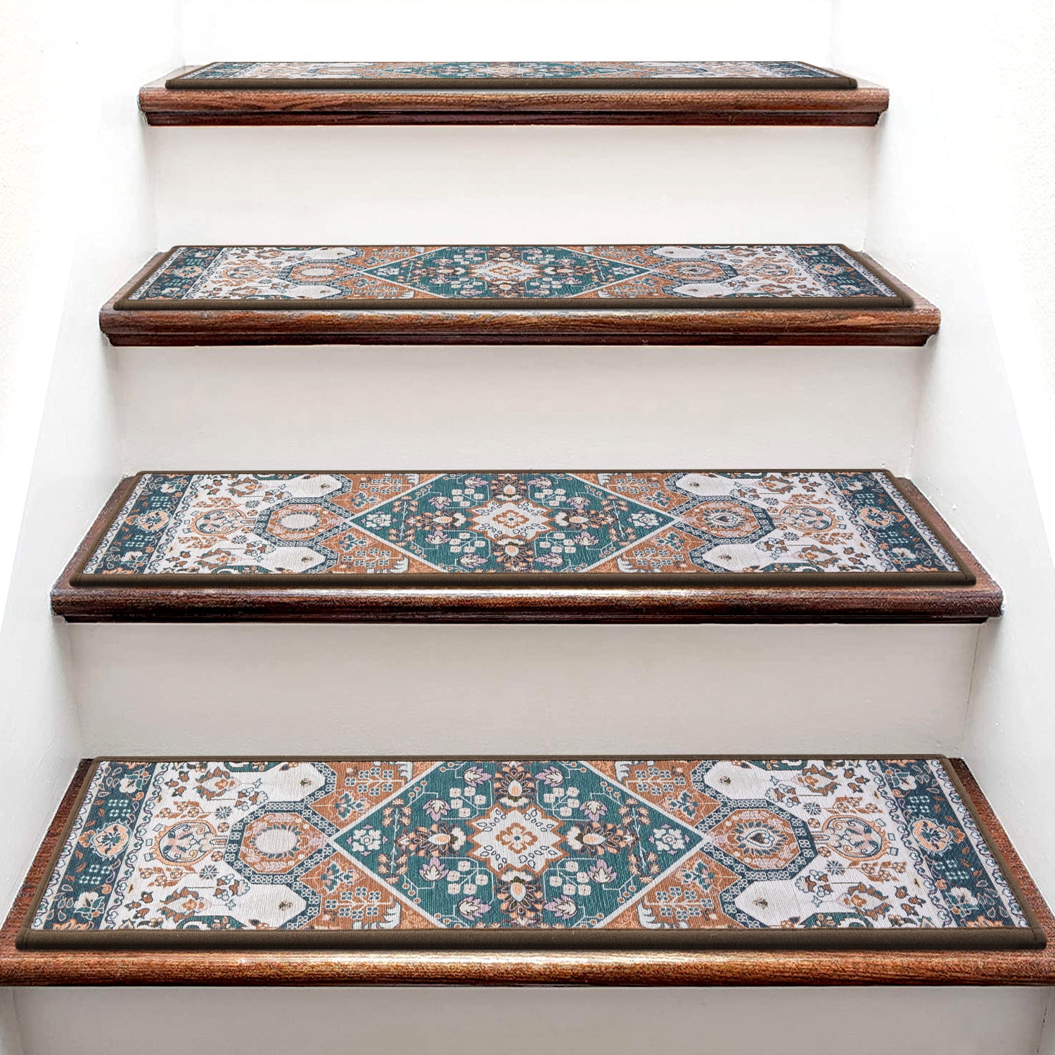 MOONORAH Stair Treads for Wooden Steps Indoor, Non Slip Reusable ...