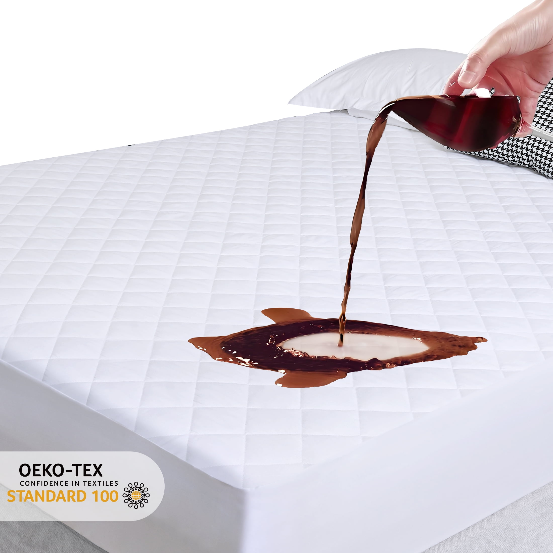 MOONORAH Waterproof Mattress Protector King Size Fitted Bed Cover ...