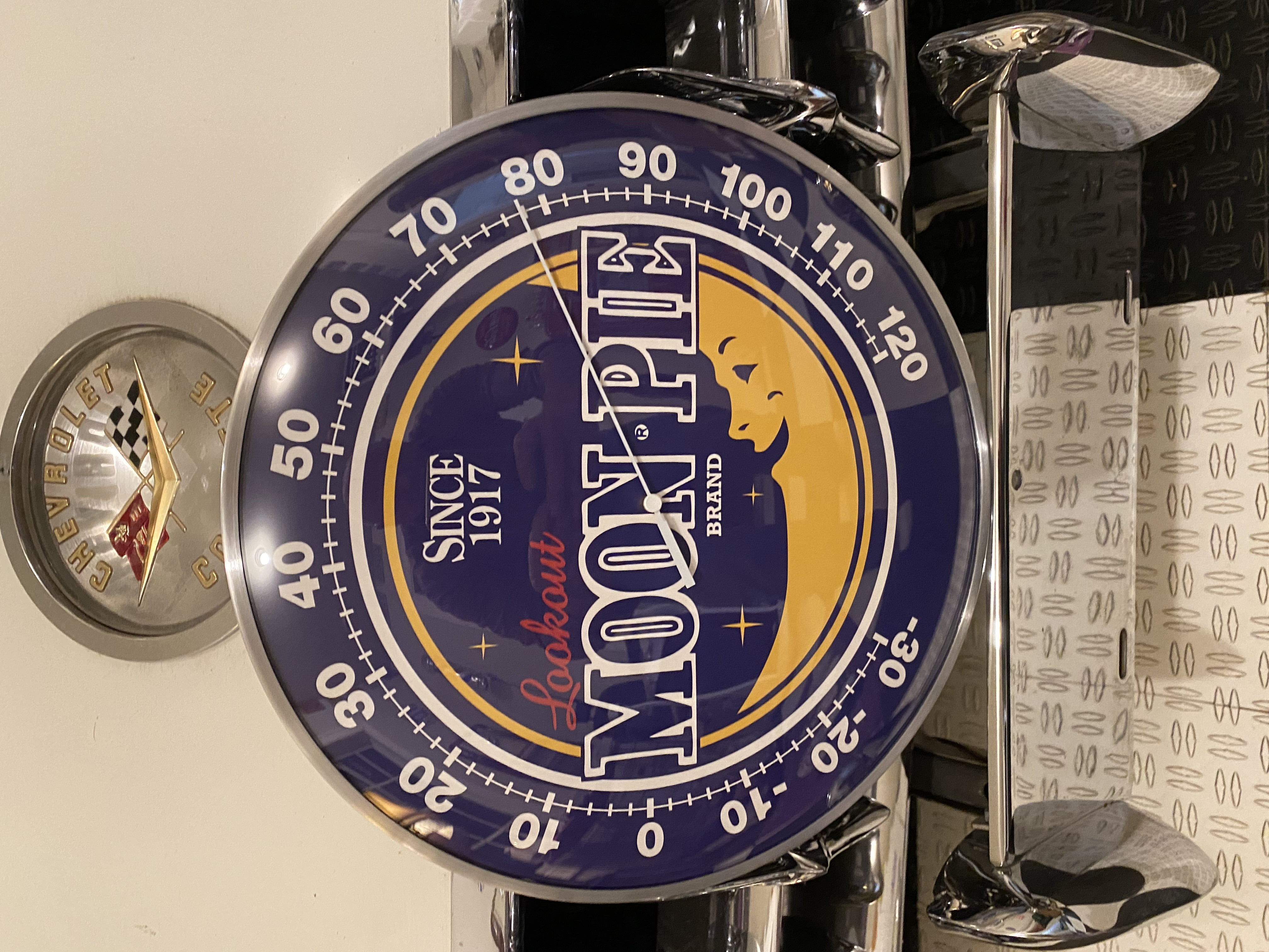 MOONPIE Vintage style Round Thermometer 12" INCH NEW GLASS FACE ...