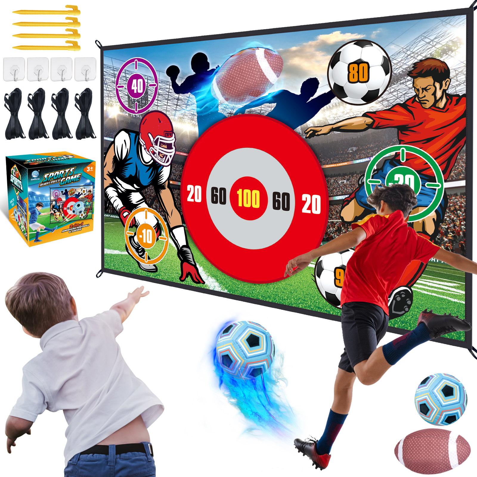 Play Day 5-in-1 Sports Set, Active Games for Young Children, Ages 3-99 ...