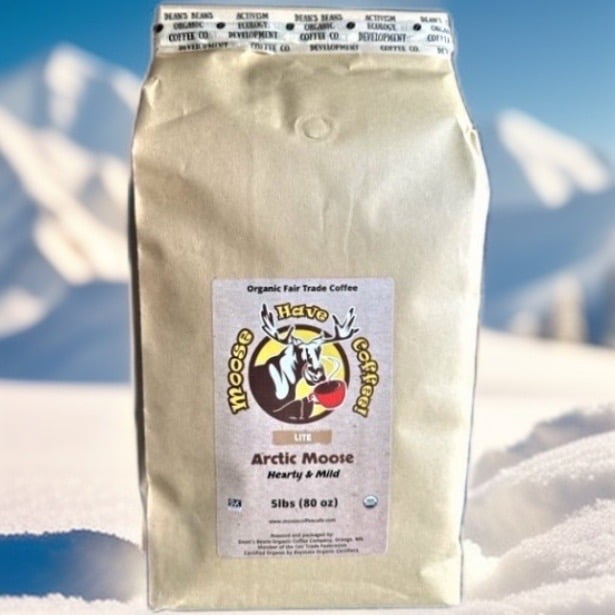 MOOSE HAVE COFFEE! ARCTIC MOOSE ORGANIC WHOLE BEAN COFFEE – 5LBS ...
