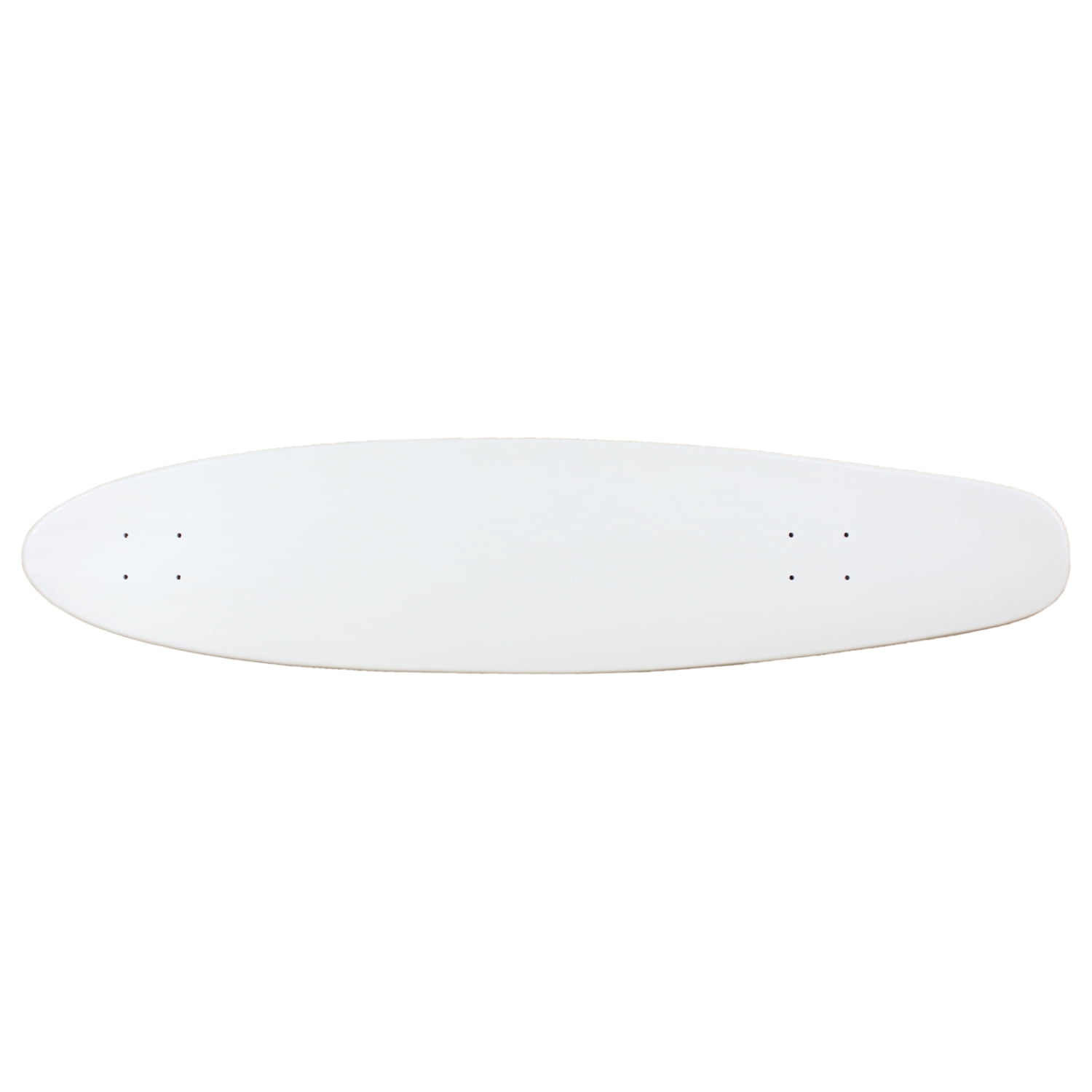 MOOSE Longboard Skateboad Deck 9" x 40" Kicktail Cruiser Maple WHITE ...