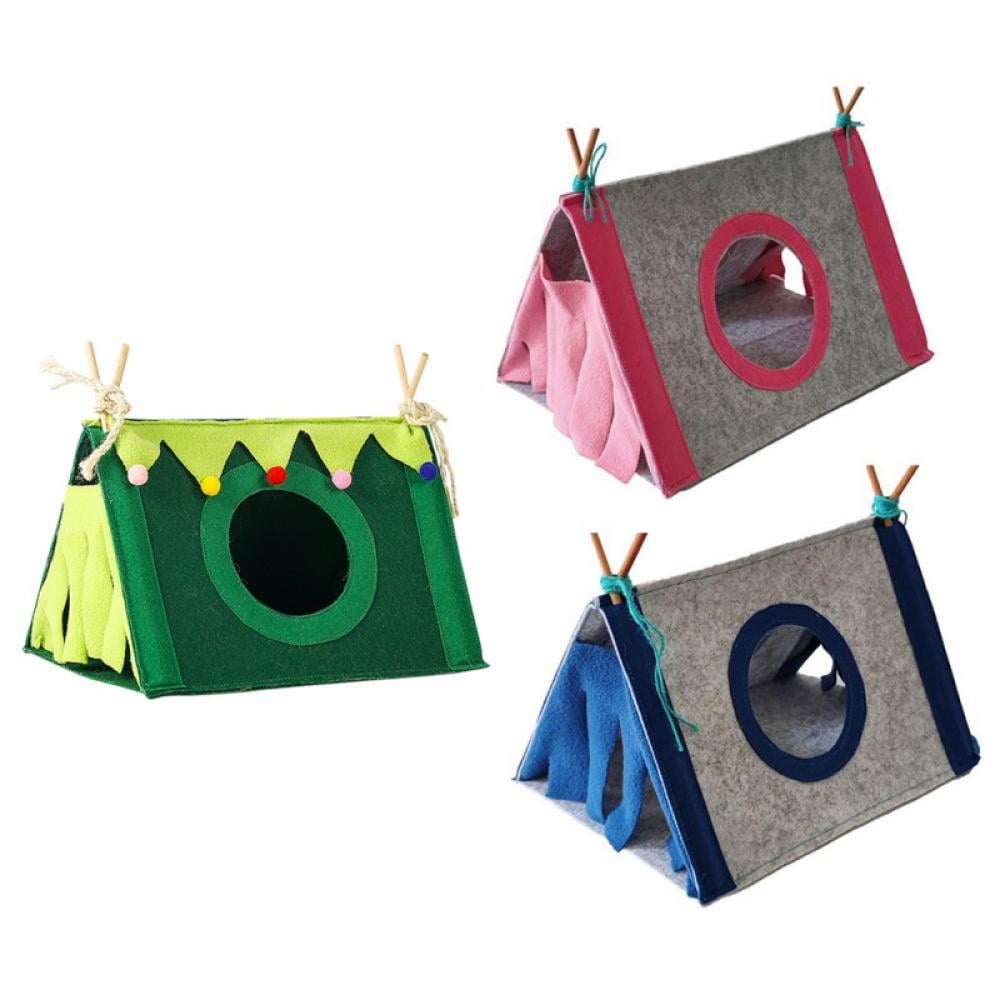 MOOSUP Small Pet Nest, Felt Cave Tent, Rabbit Hidden House, Hamster ...