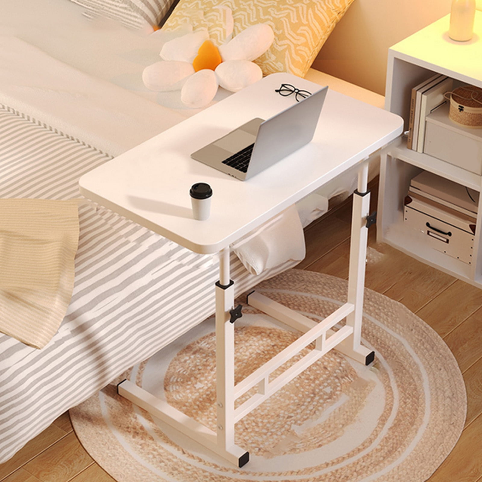 MOOTY Standing Desk Adjustable Height, Mobile Stand Up Desk with Wheels ...