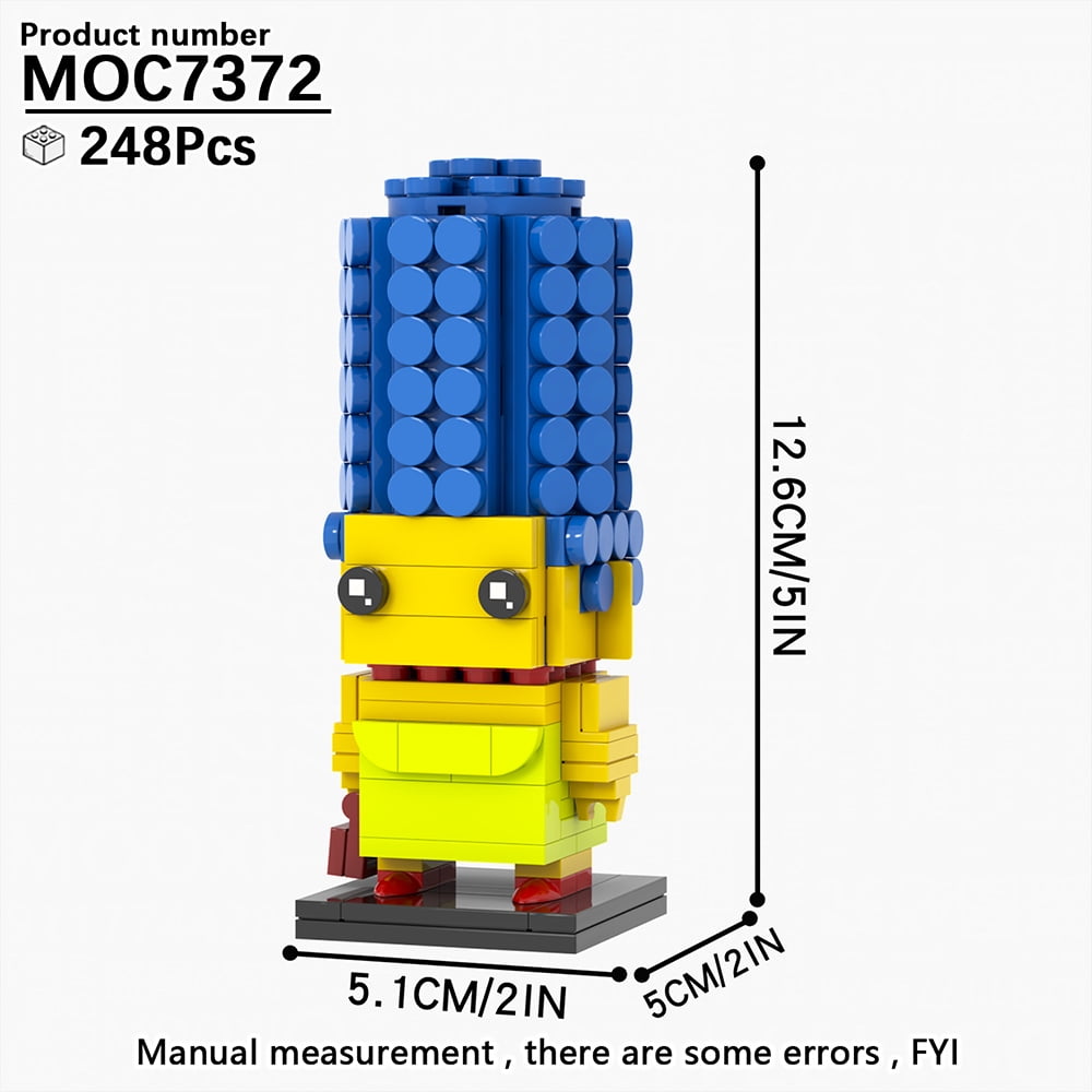 MOOXI Classics Cartoon Series MOC Bricks Simpsoned Figure BrickHeadzed ...