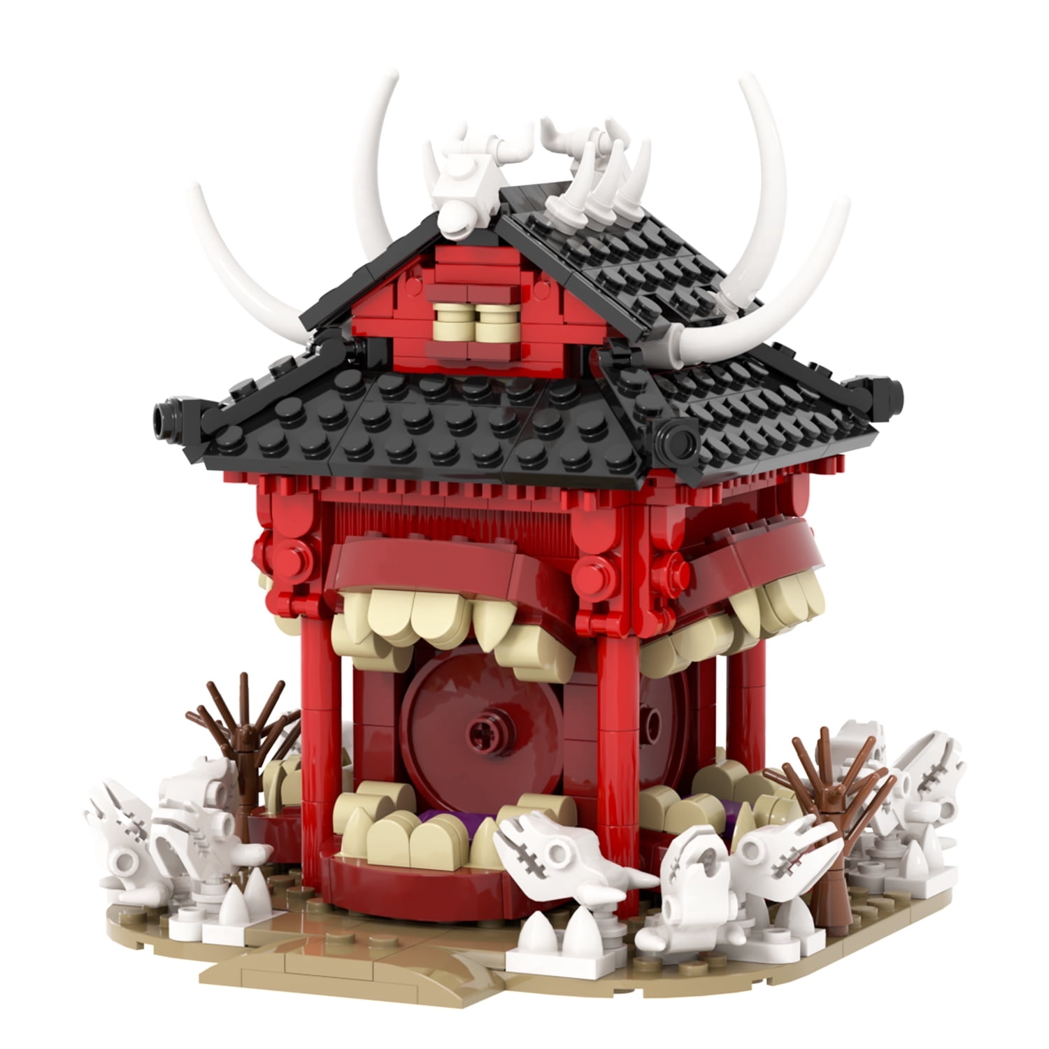 MOOXI Jujutsu Ryomen Sukuna Malevolent Shrine Building Set,Classic ...