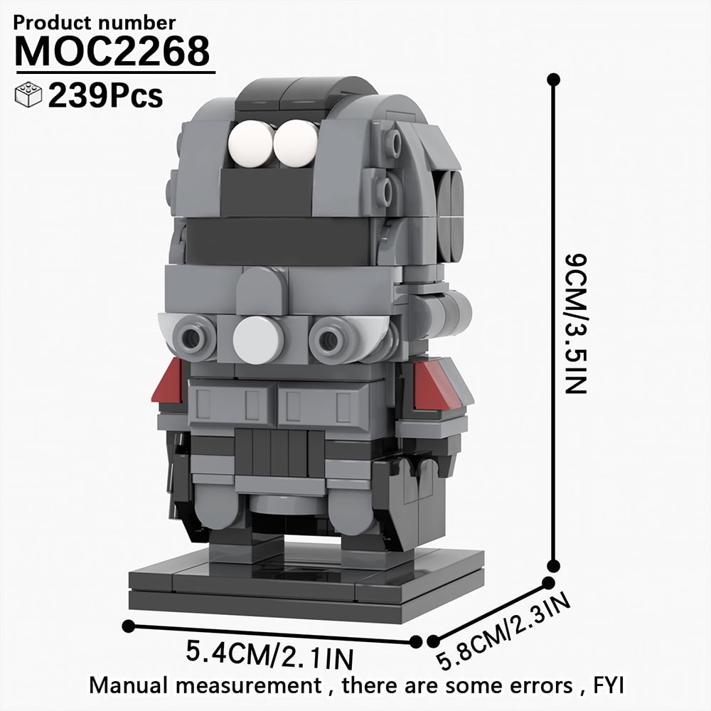 MOOXI Model Series BrickHeadsed Set MOC Bricks Figures Model DIY ...