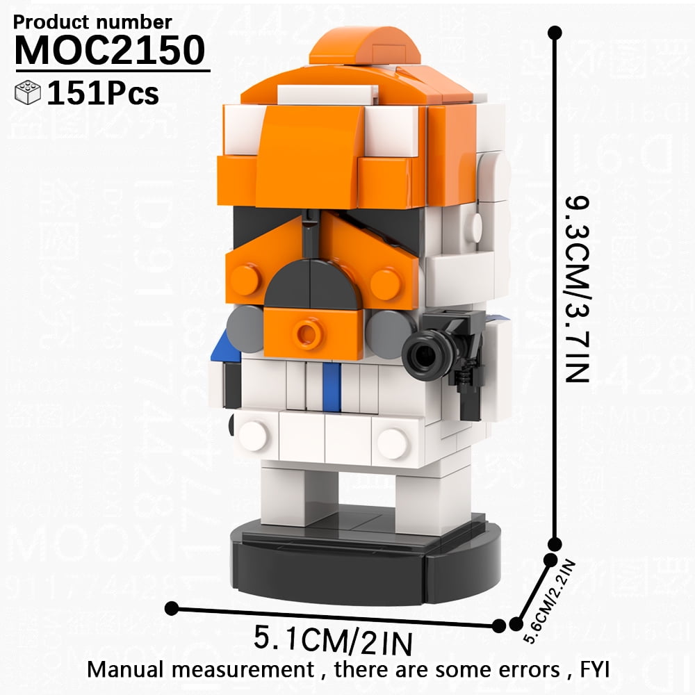 MOOXI Model Series BrickHeadsed Set MOC Bricks Figures Model DIY ...